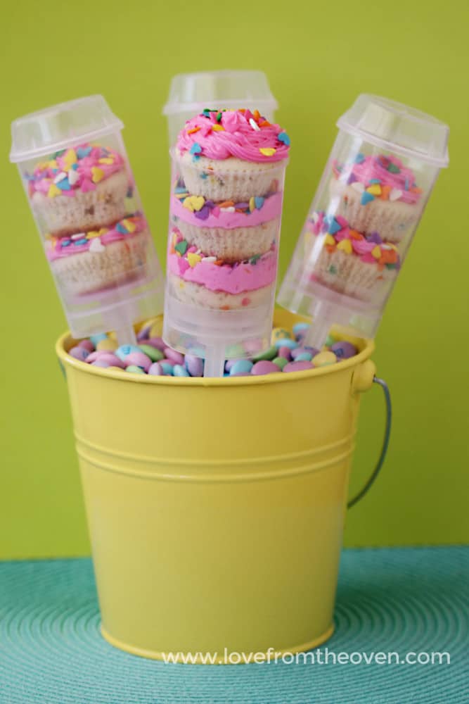 Cupcake Push Pop Peeps • Love From The Oven