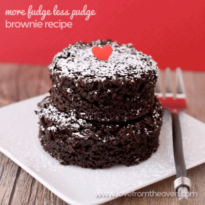 More Fudge Less Pudge Fat Free Brownie Recipe • Love From The Oven