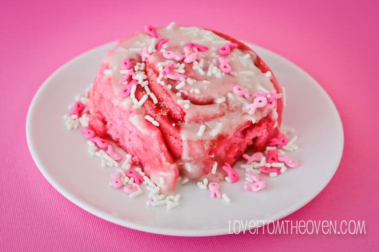 Pink Cinnamon Rolls • Love From The Oven