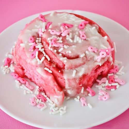 Pink Cinnamon Rolls • Love From The Oven