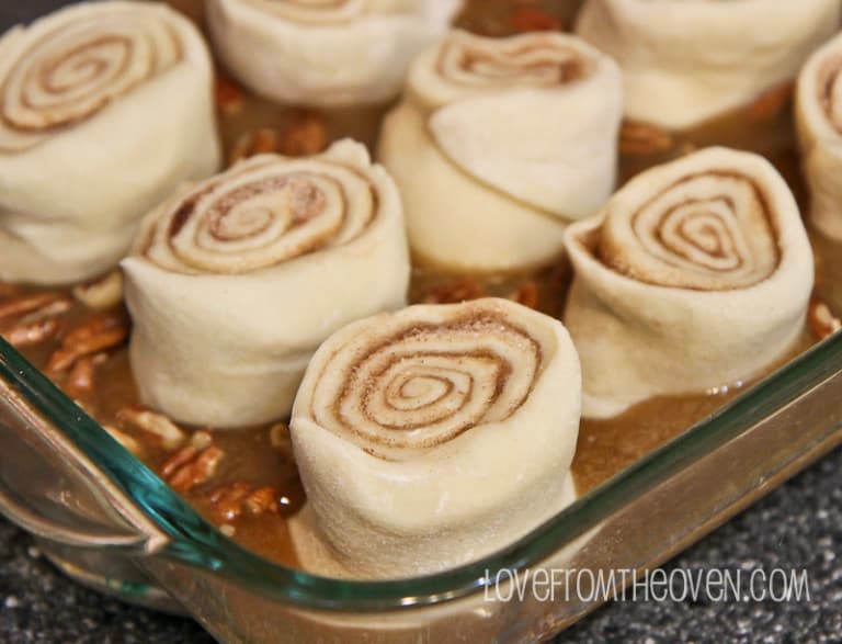 Caramel Pecan Rolls • Love From The Oven