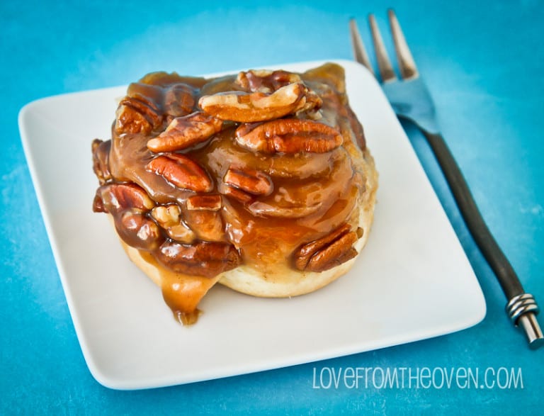 Caramel Pecan Rolls • Love From The Oven
