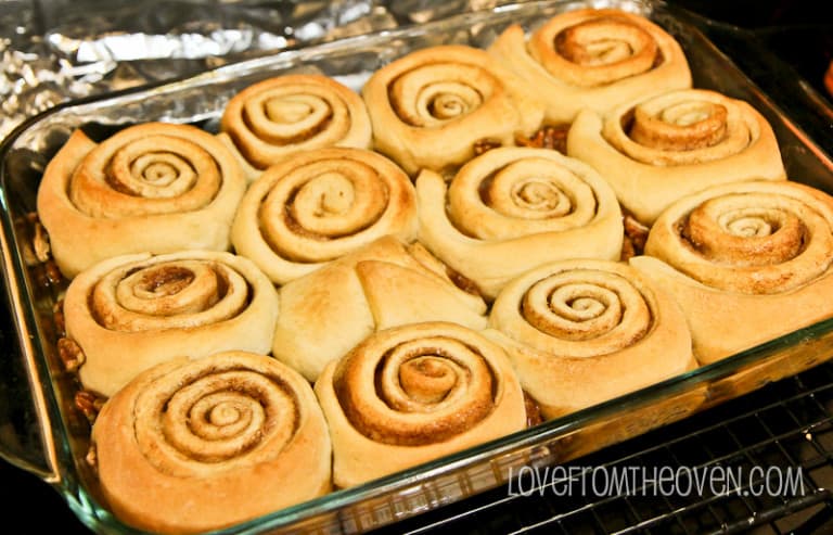Caramel Pecan Rolls • Love From The Oven