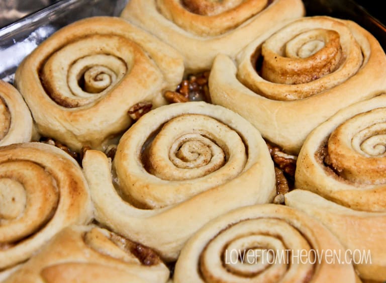 Caramel Pecan Rolls • Love From The Oven