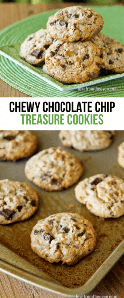 Chocolate Chip Treasure Cookies • Love From The Oven