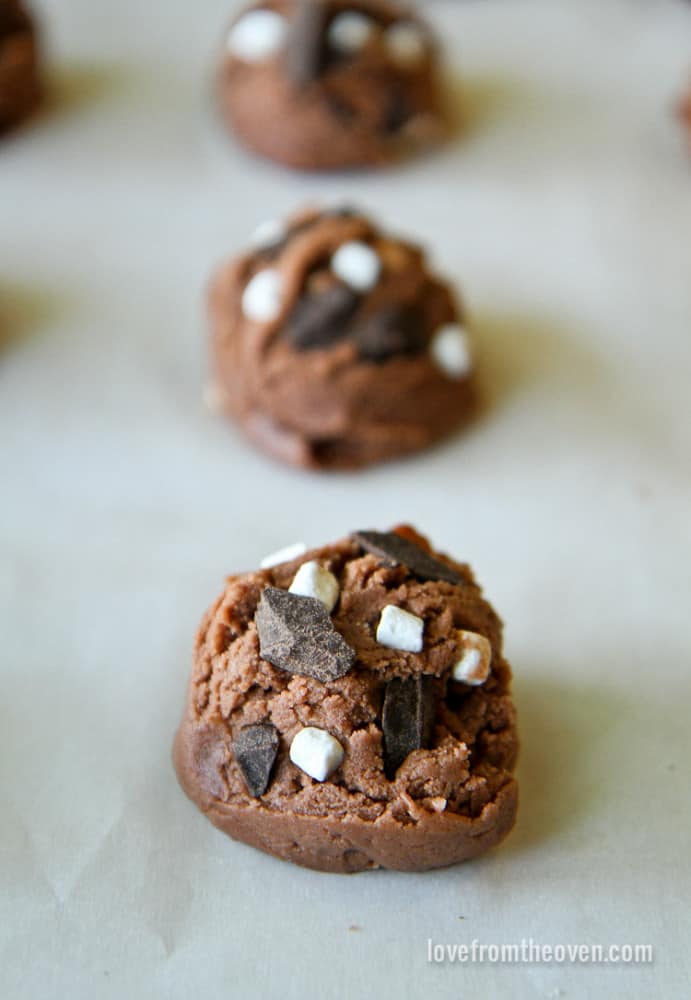 Hot Chocolate Cookies • Love From The Oven