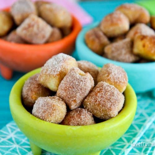 Cinnamon Sugar Pretzel Bites • Love From The Oven
