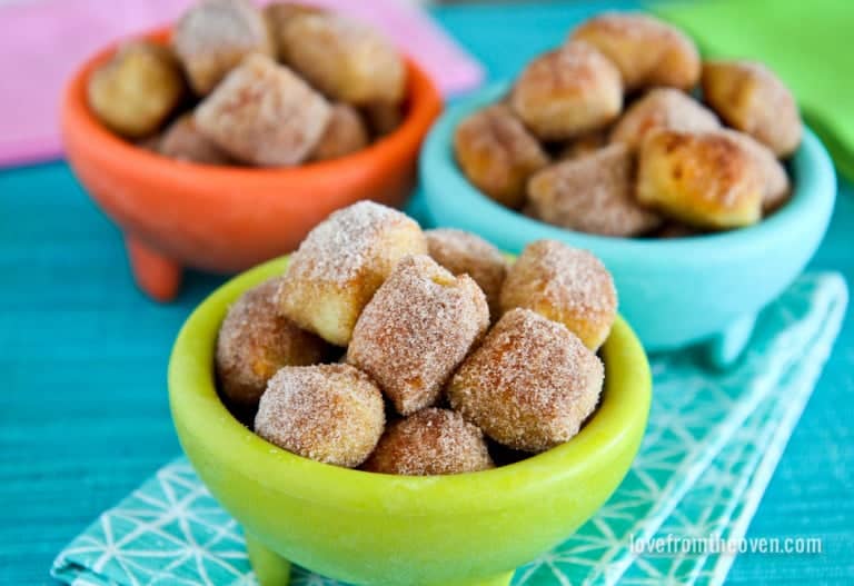 Cinnamon Sugar Pretzel Bites • Love From The Oven