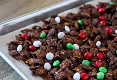 Easy Chocolate Chex Mix • Love From The Oven