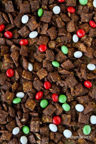 Easy Chocolate Chex Mix • Love From The Oven