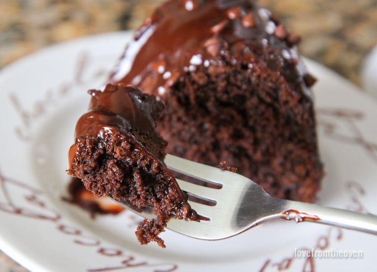 Easy Chocolate Bundt Cake • Love From The Oven
