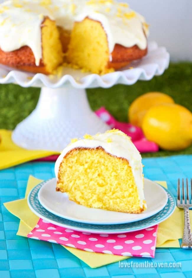 Luscious Lemon Cake • Love From The Oven