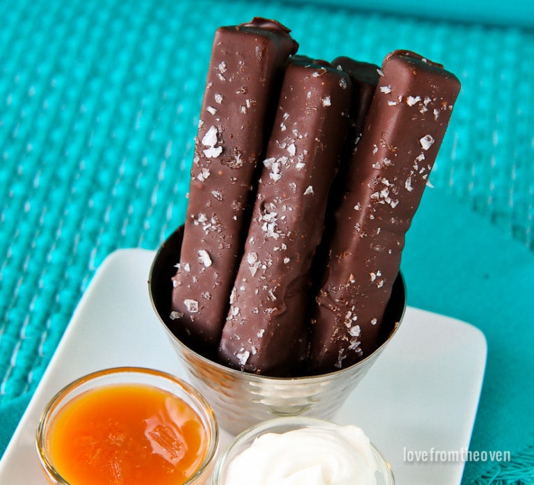 Chocolate Fruffles Brownie Truffle Fries • Love From The Oven