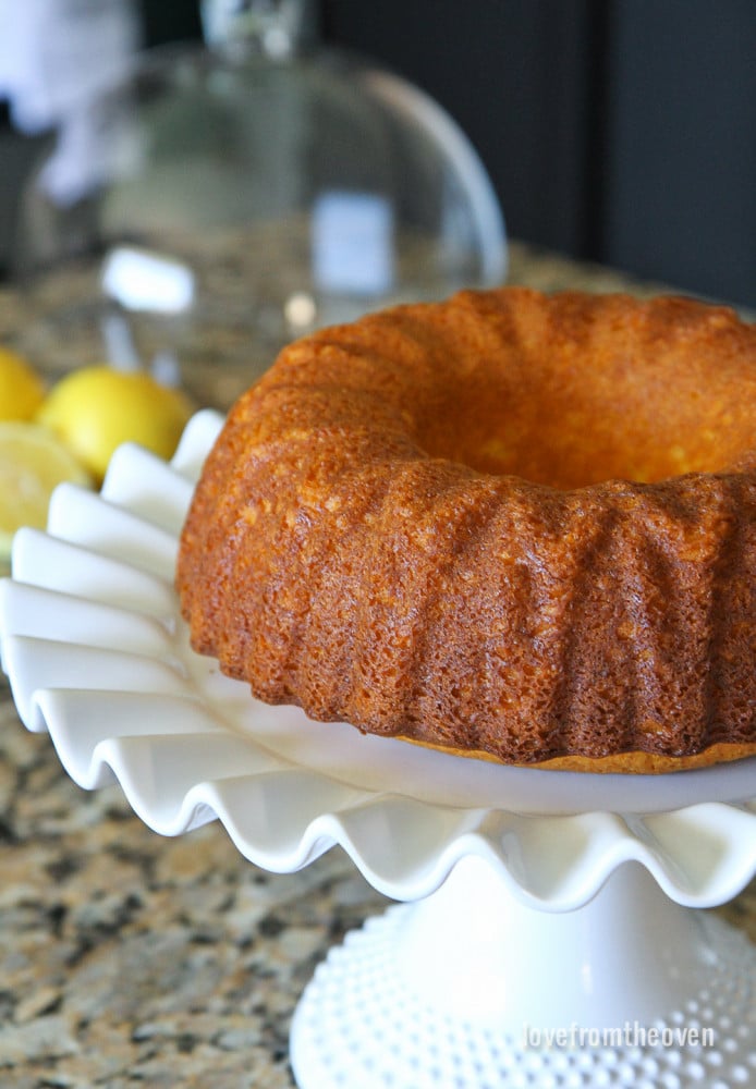 Deliciously Easy Lemon Bundt Cake - Love From The Oven