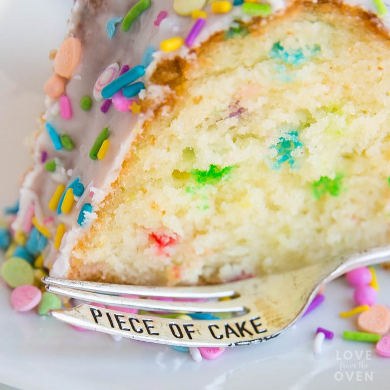 Funfetti Bundt Cake • Love From The Oven
