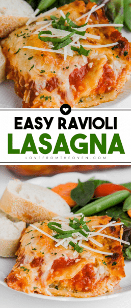Easy Ravioli Lasagna • Love From The Oven