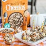 Chocolate Peanut Butter Cheerios Popcorn Balls • Love From The Oven