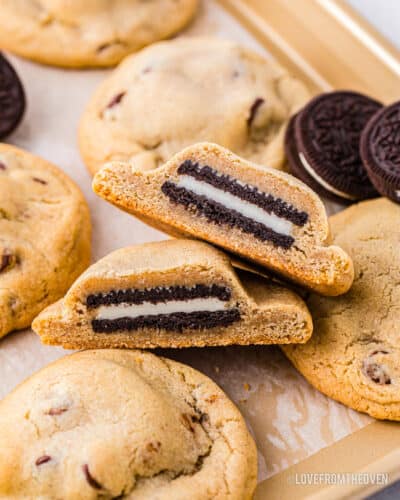 Easy Oreo Stuffed Cookies • Love From The Oven