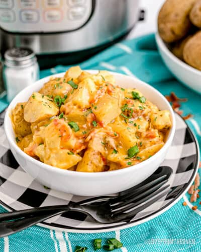 Instant Pot Cheesy Potatoes • Love From The Oven