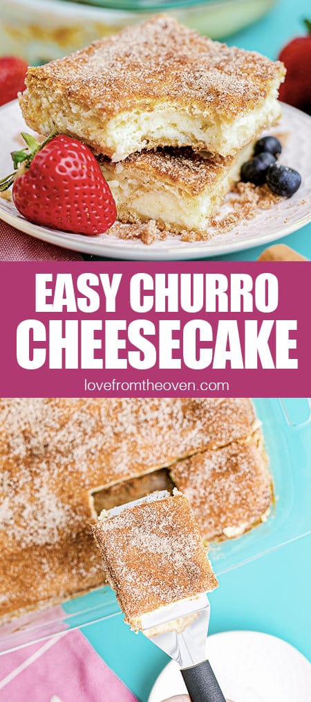 Churro Cheesecake • Love From The Oven