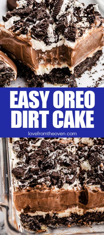 Oreo Dirt Cake Recipe • Love From The Oven