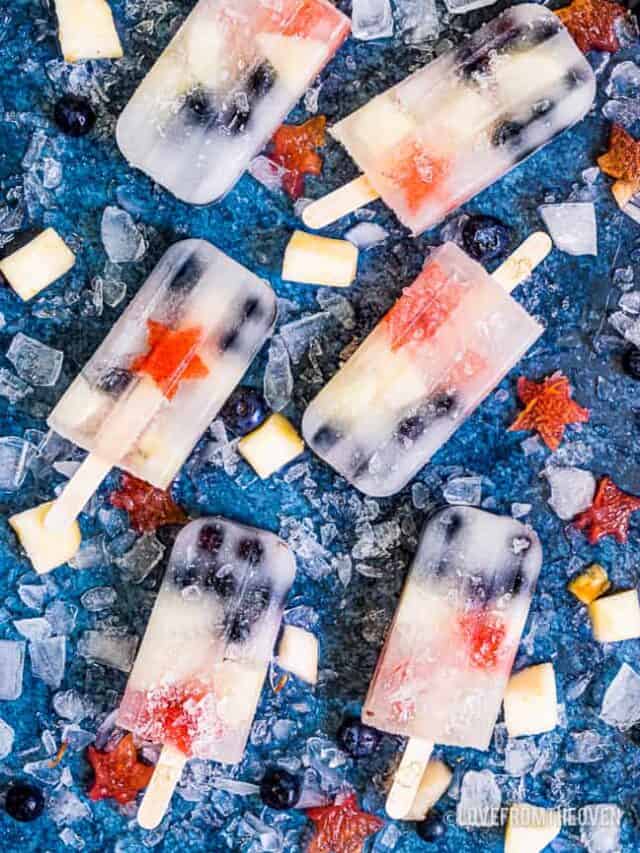 Red White and Blue Popsicle Recipe Story • Love From The Oven
