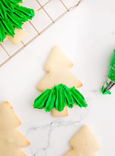 Christmas Tree Sugar Cookies • Love From The Oven
