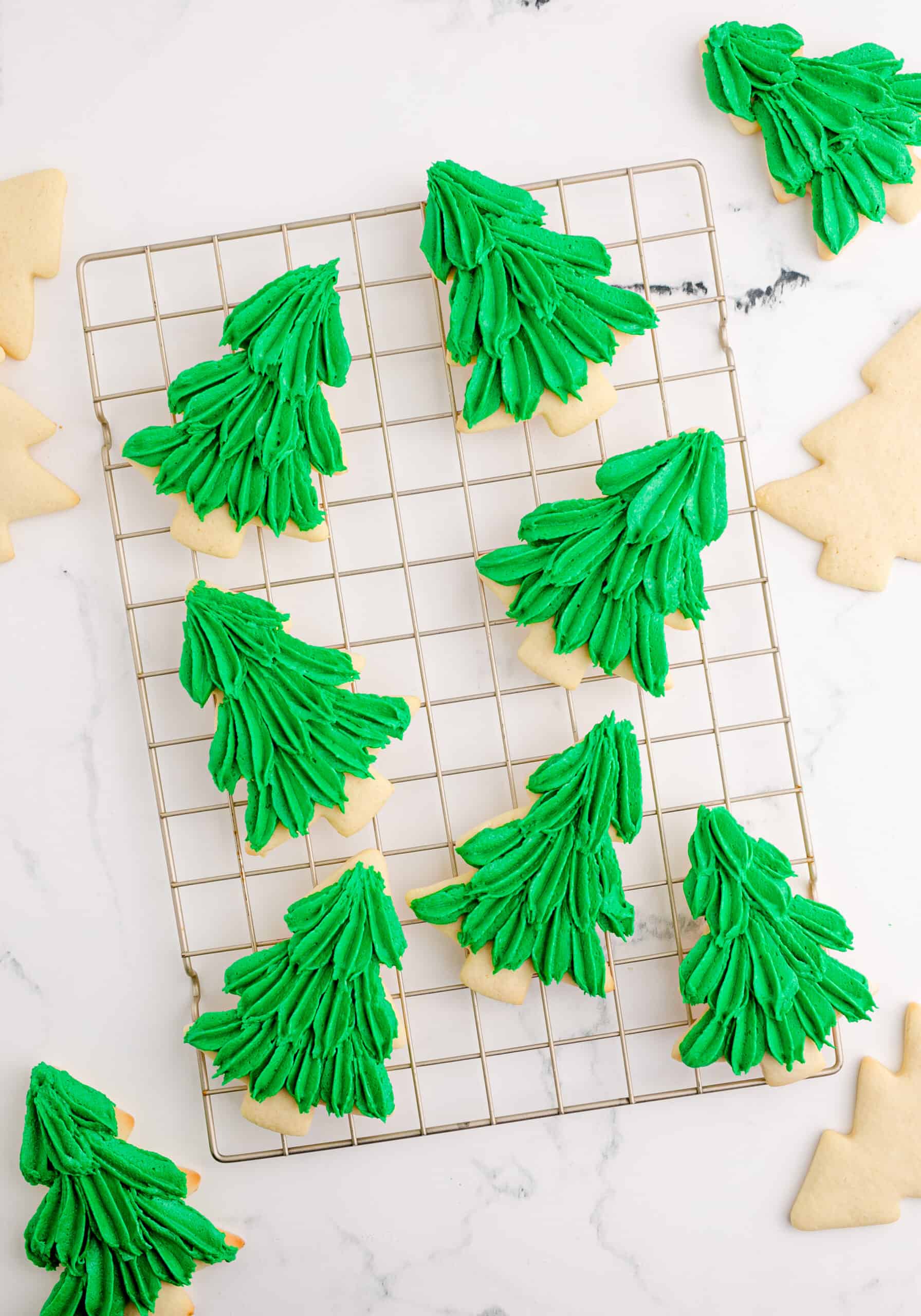 Christmas Tree Sugar Cookies • Love From The Oven