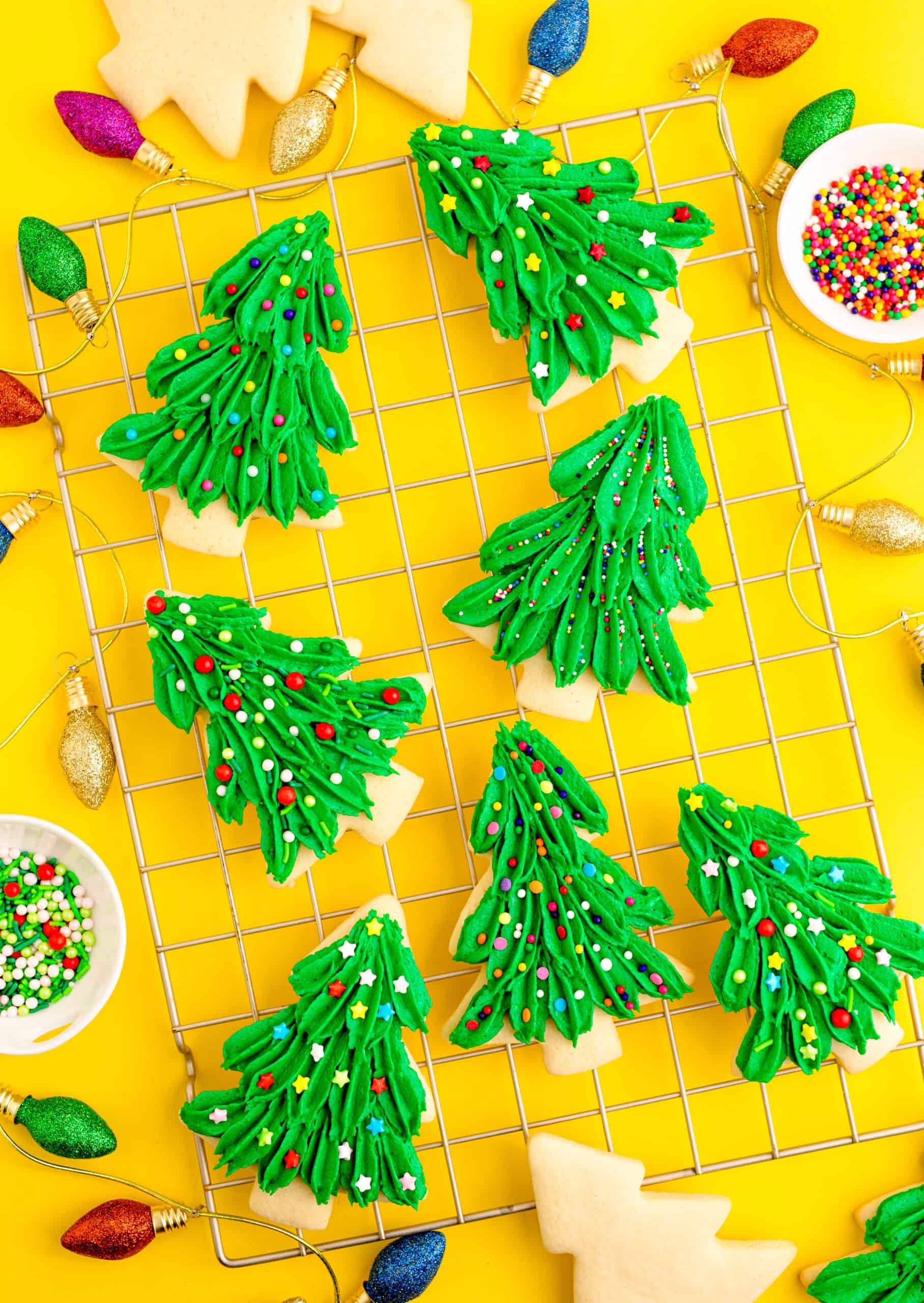 Christmas Tree Sugar Cookies • Love From The Oven