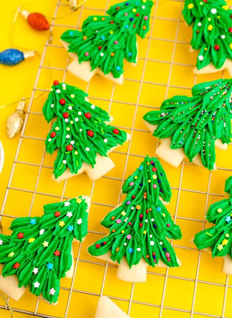 Christmas Tree Sugar Cookies • Love From The Oven
