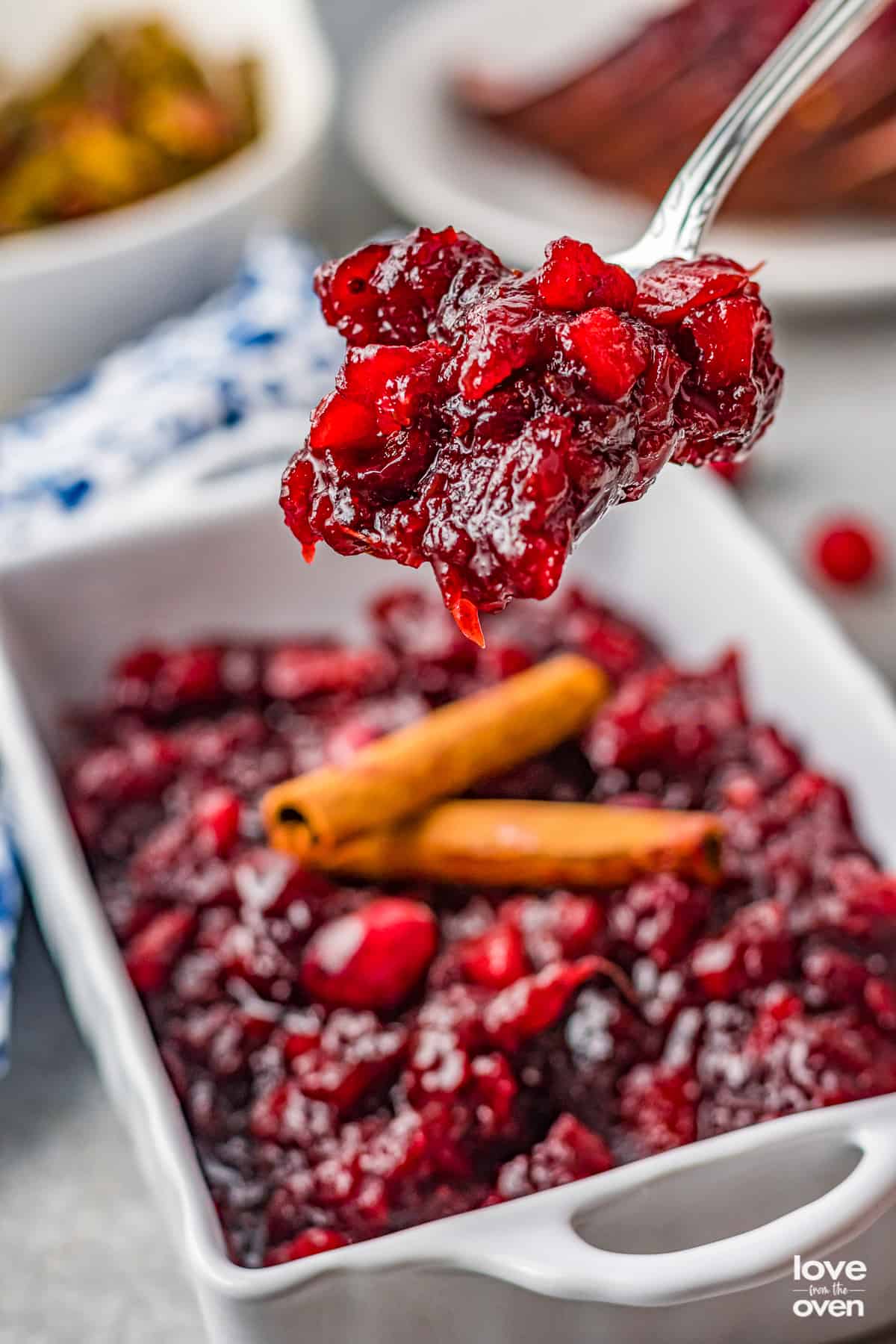 Apple Cranberry Sauce • Love From The Oven