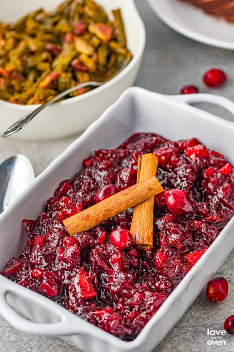 Apple Cranberry Sauce • Love From The Oven