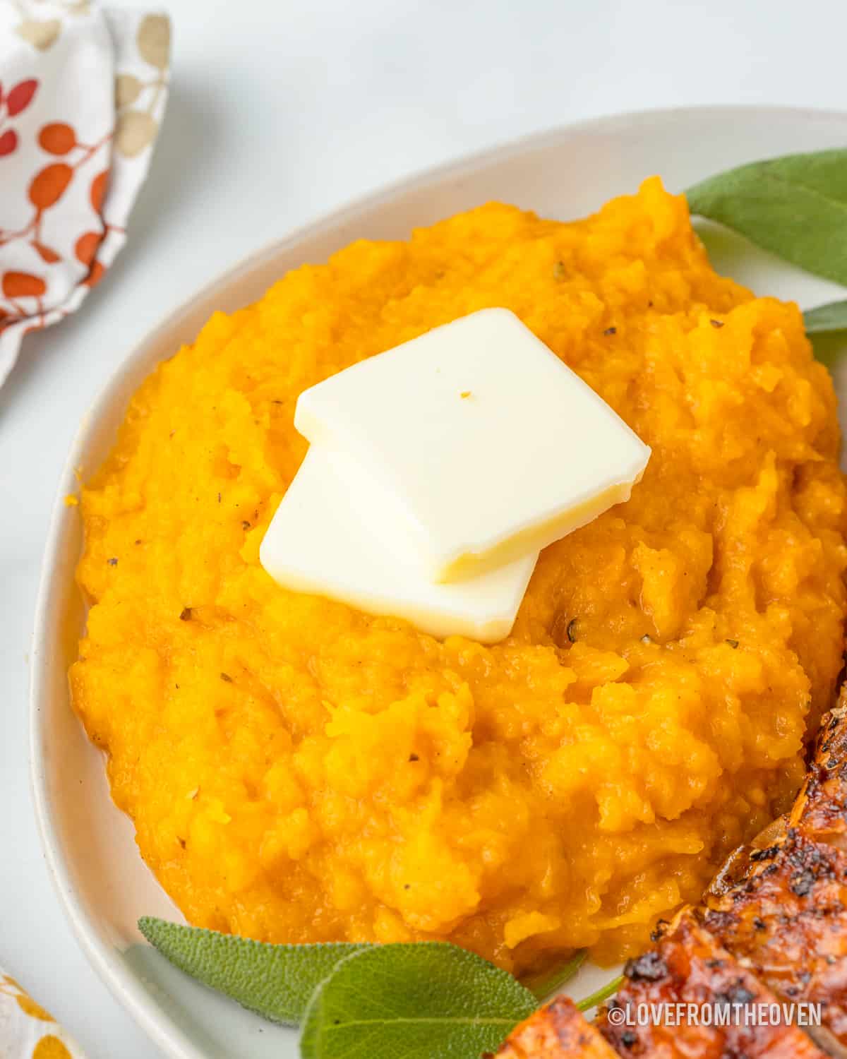 Mashed Butternut Squash • Love From The Oven