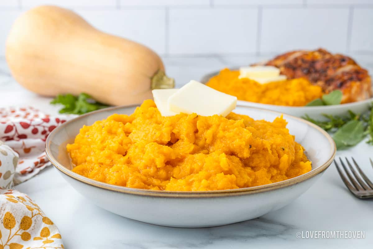 Mashed Butternut Squash • Love From The Oven