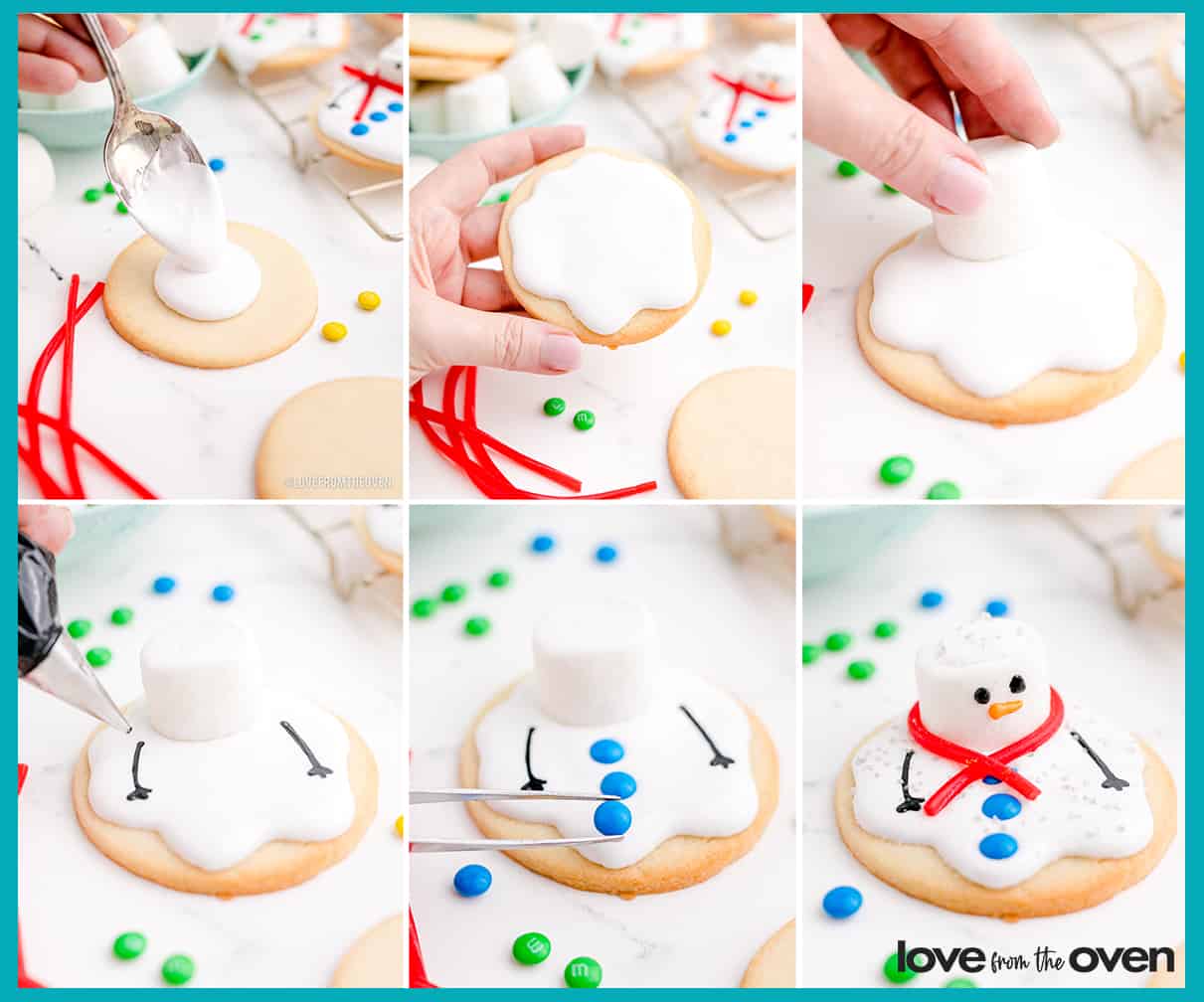 Melted Snowman Cookies