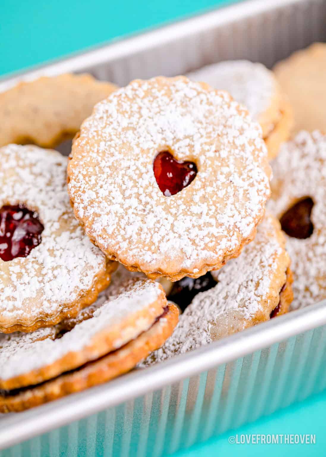 Linzer Cookies • Love From The Oven