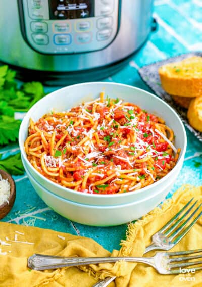Instant Pot Spaghetti Recipe • Love From The Oven
