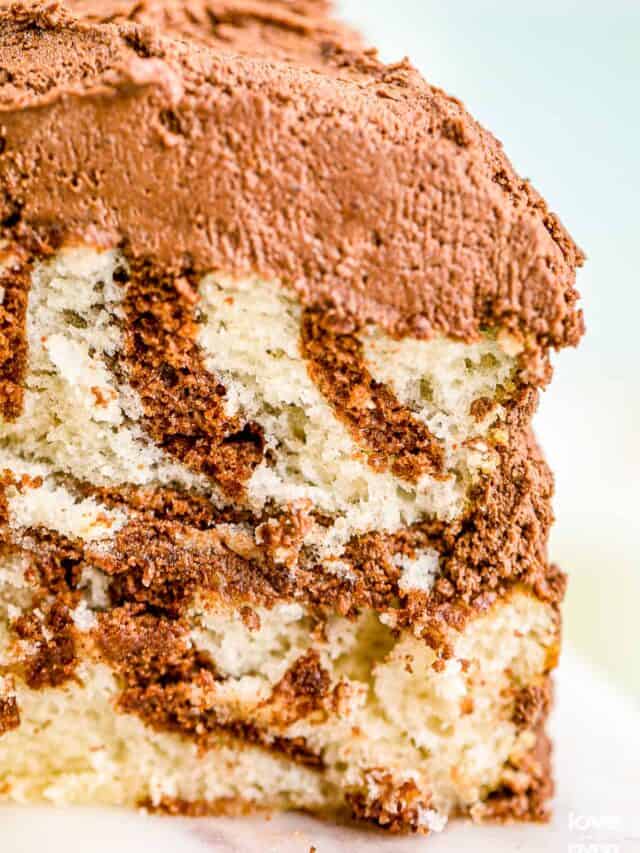 Easy Marble Cake Recipe Story • Love From The Oven