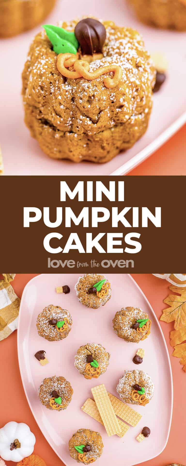 Mini Pumpkin Bundt Cakes • Love From The Oven