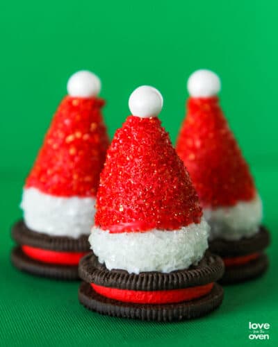 Oreo Truffles Trees And Santa Hats • Love From The Oven