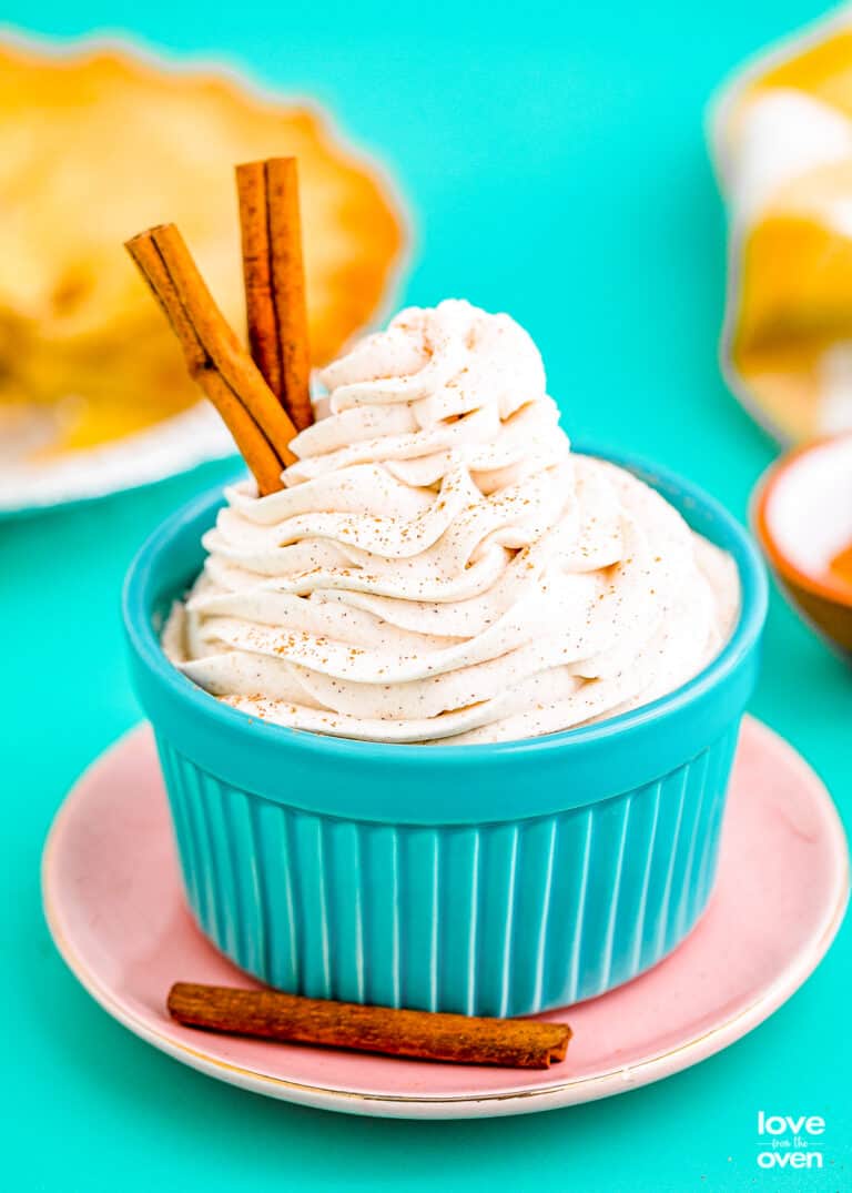 Cinnamon Whipped Cream • Love From The Oven