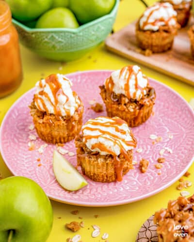 Mini Caramel Apple Cheesecakes