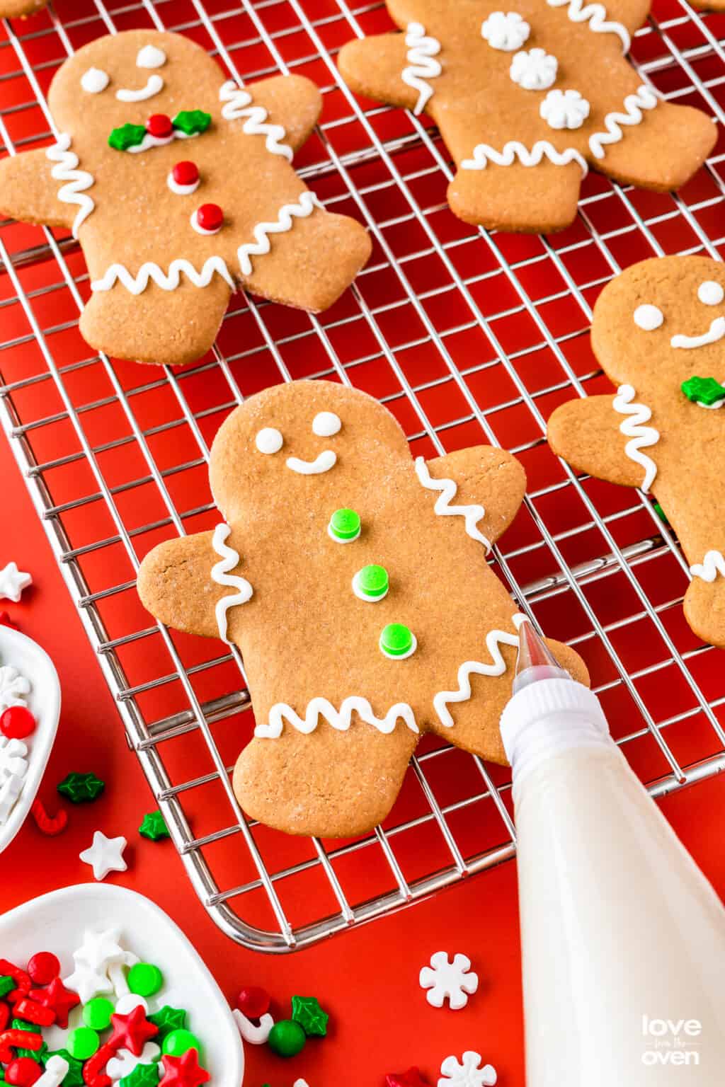 Gingerbread Man Cookies • Love From The Oven