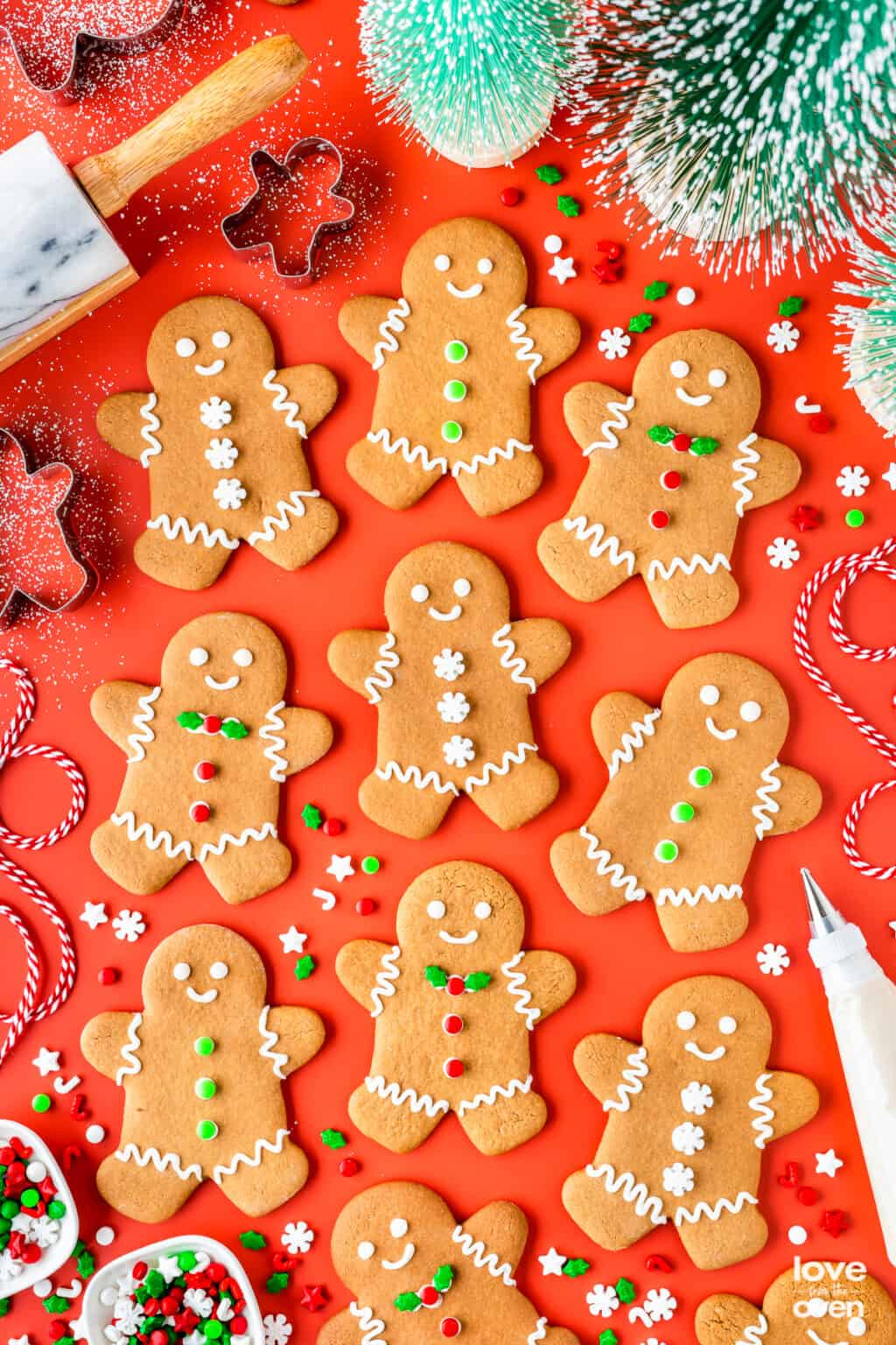 Gingerbread Man Cookies • Love From The Oven