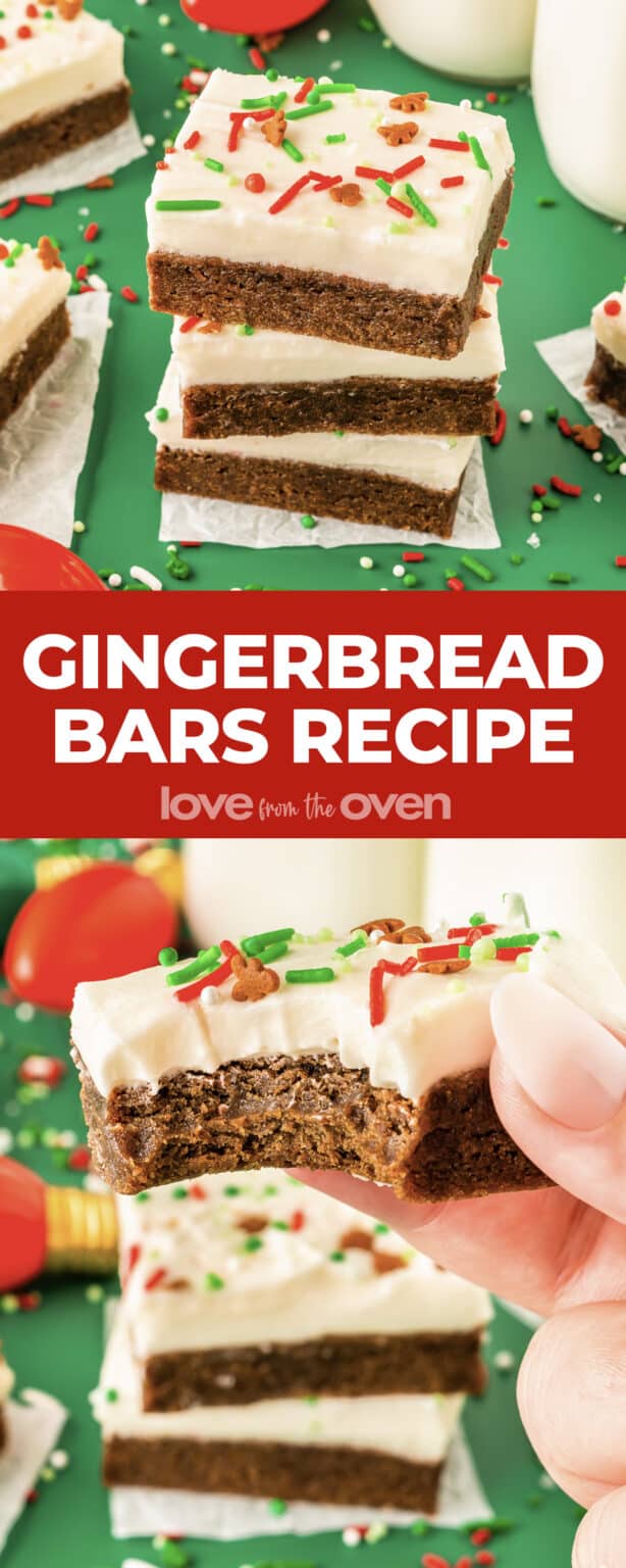 Gingerbread Bars • Love From The Oven