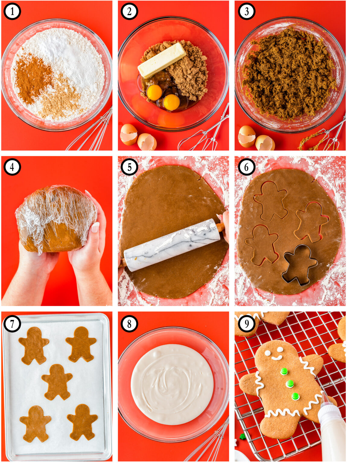 Gingerbread Man Cookies • Love From The Oven