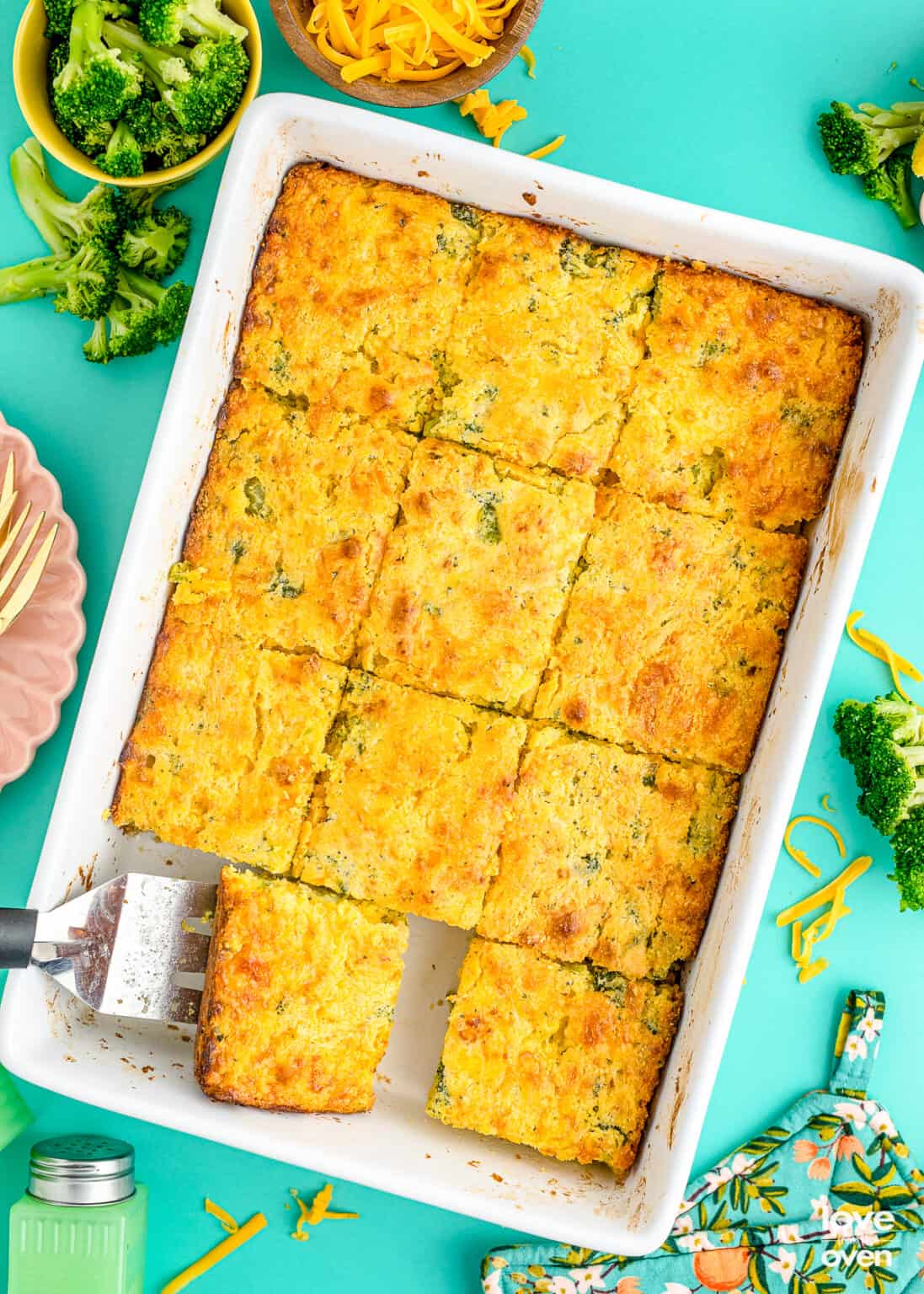 Broccoli Cornbread • Love From The Oven