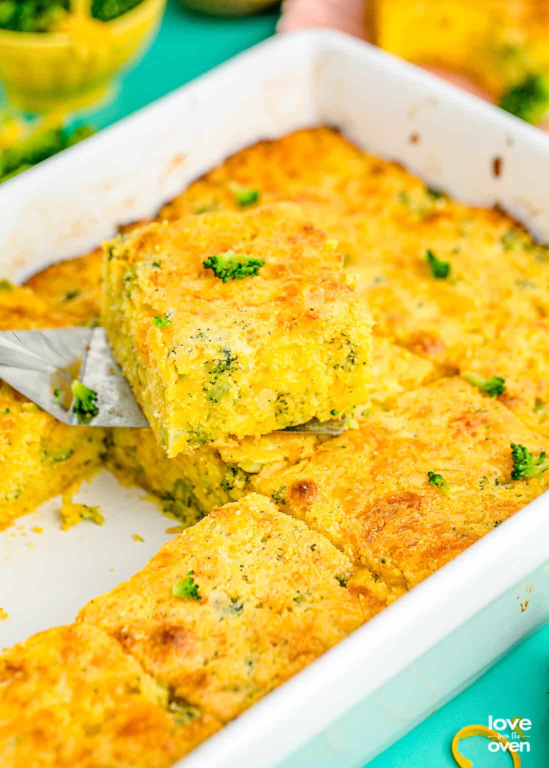 Broccoli Cornbread • Love From The Oven