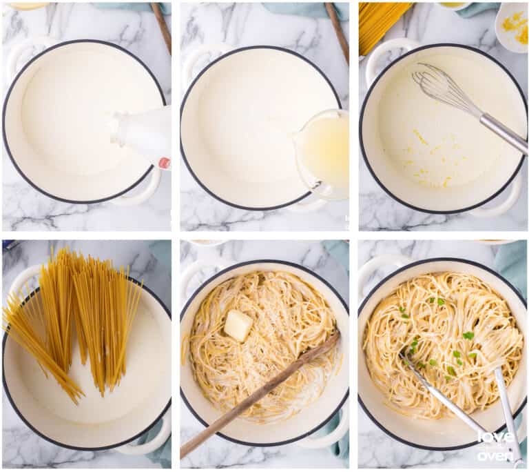 One Pot Lemon Butter Pasta • Love From The Oven