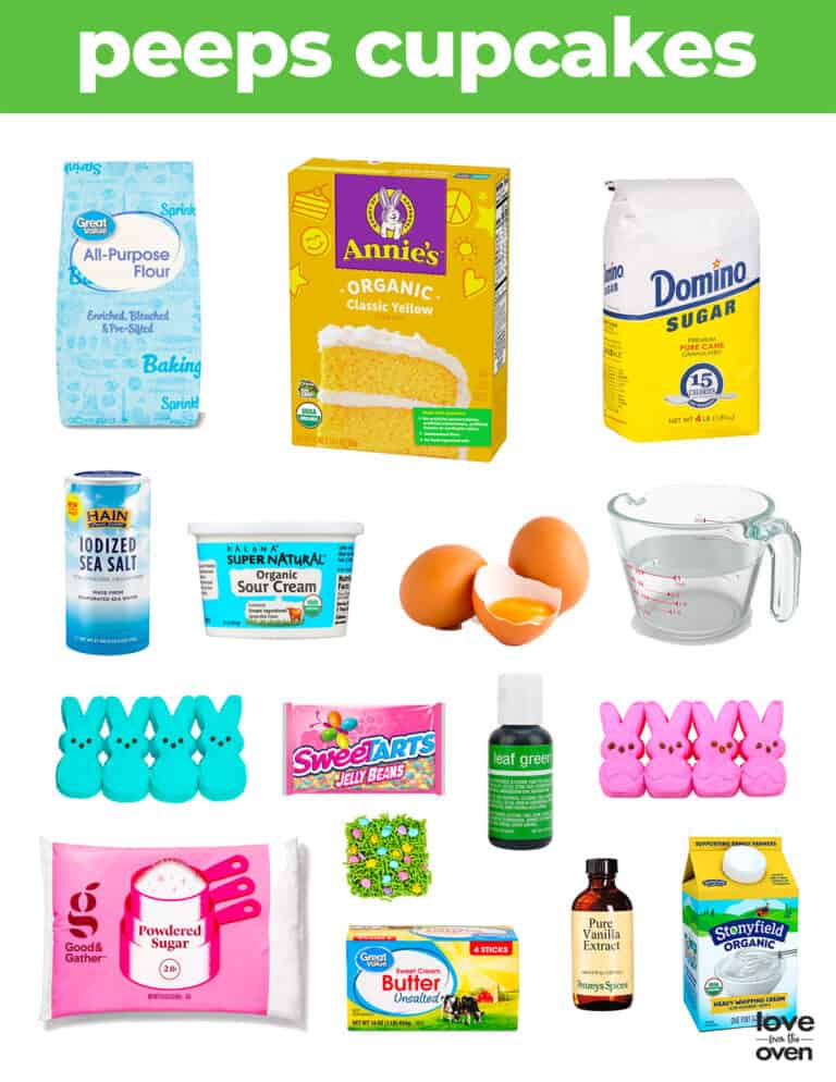 Easy Easter PEEPS Cupcakes • Love From The Oven